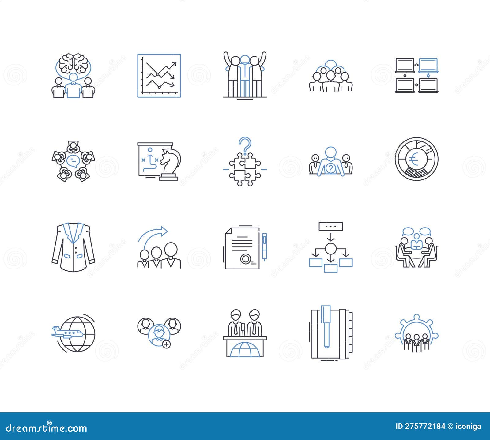 Project Update Line Icons Collection. Progress, Development ...
