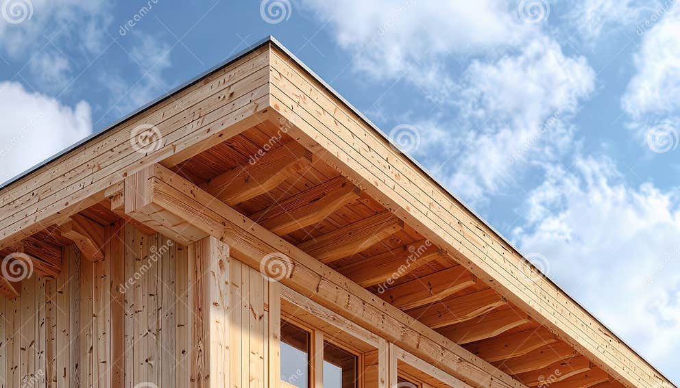 Robust Wooden Support Structure for Building Development, Strong and ...