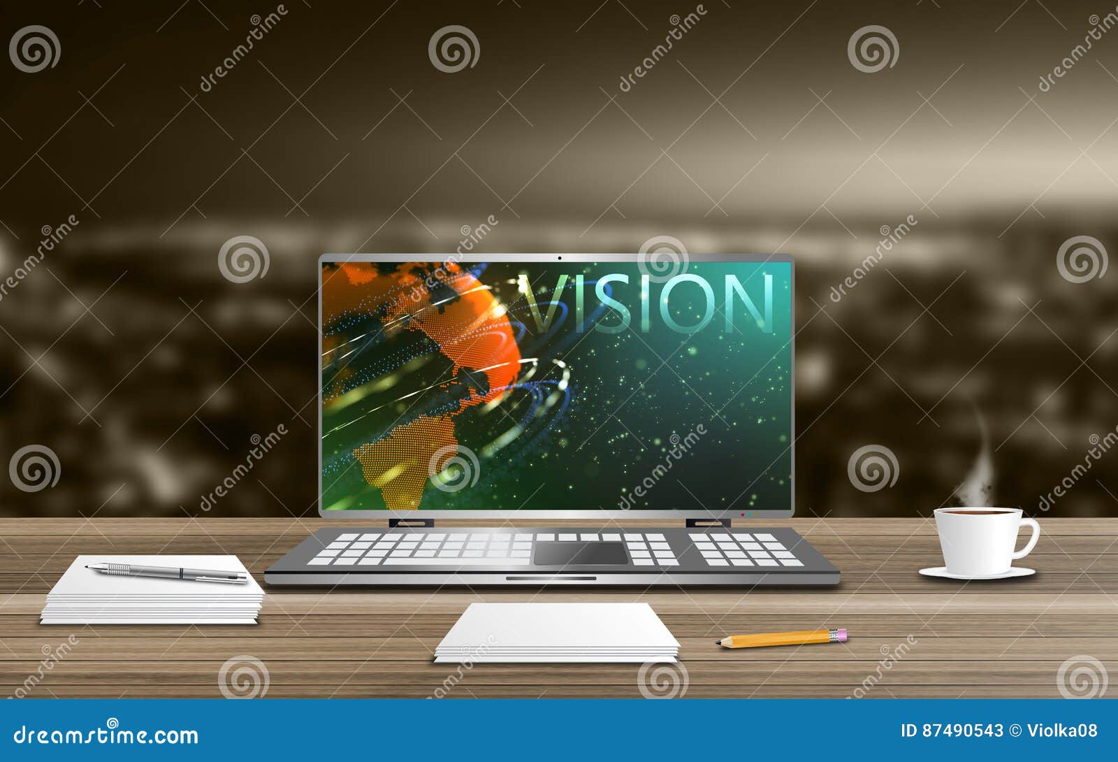Project vision concept stock illustration. Illustration of drawing ...