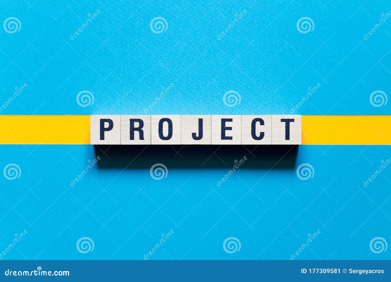 Project Word Concept on Cubes Stock Image - Image of cubes, isolated ...
