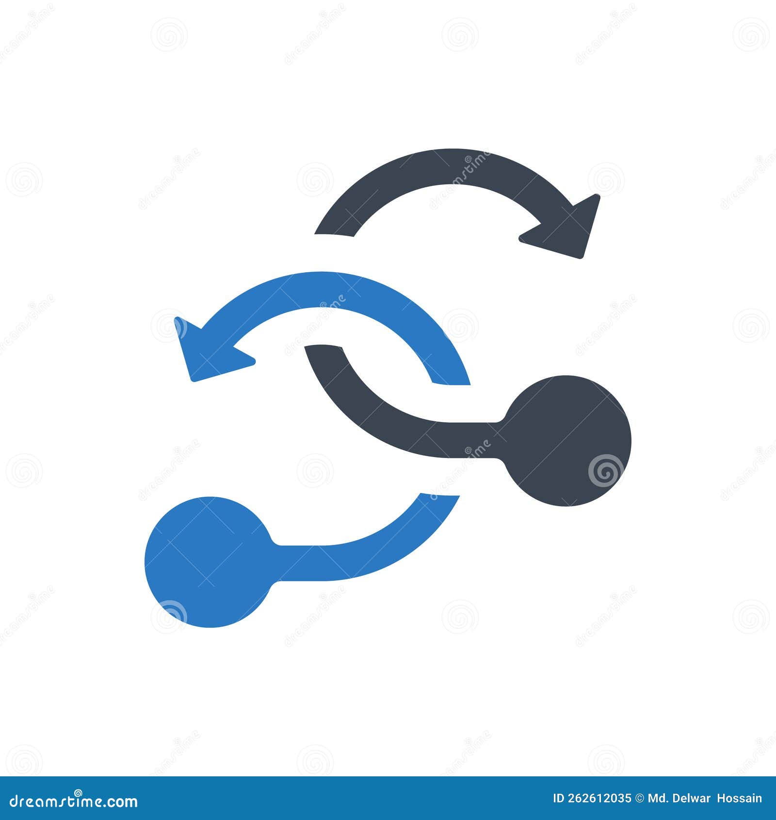 Project workflow icon stock vector. Illustration of icon - 262612035