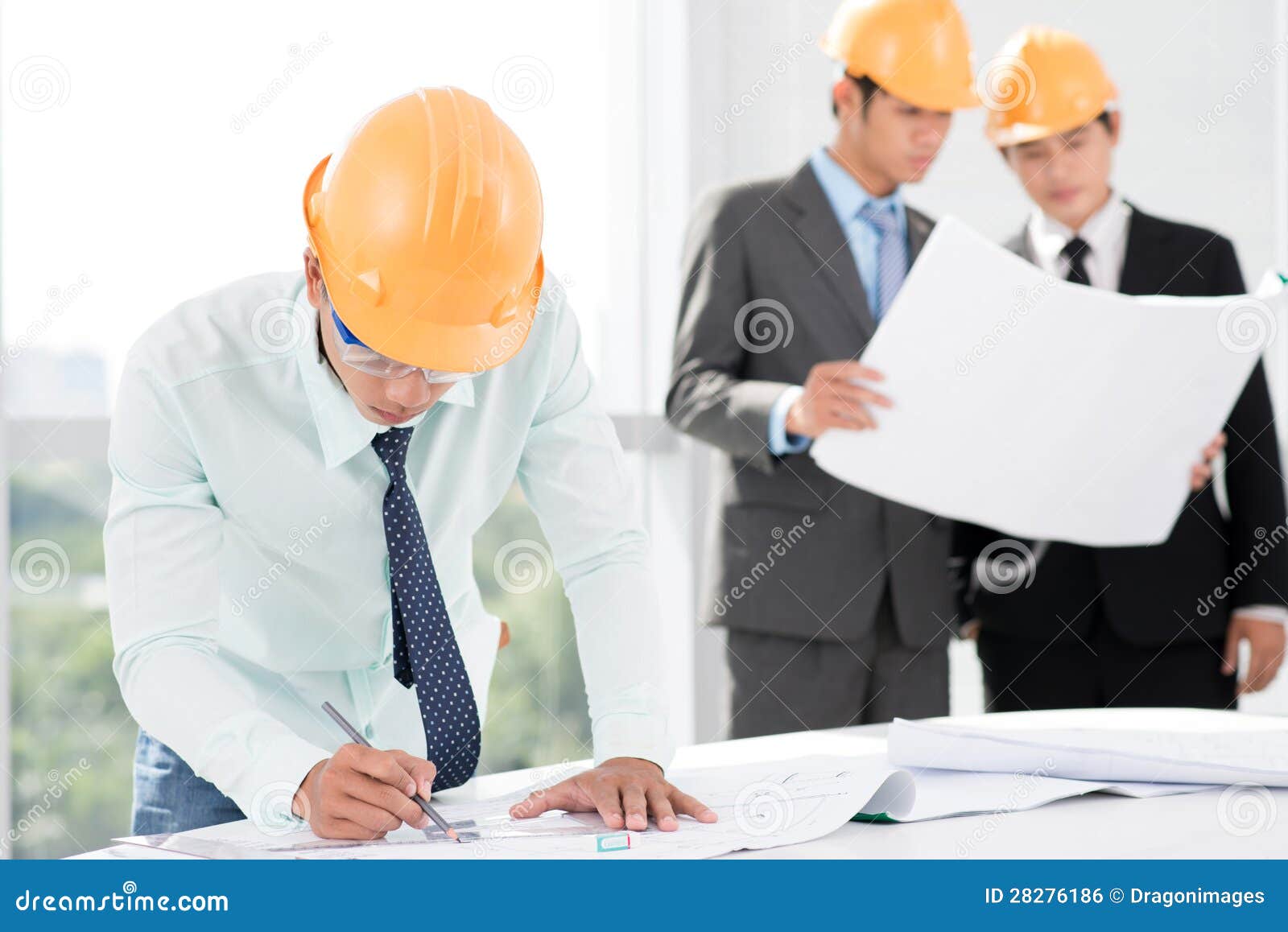 Project workgroup stock photo. Image of business, contractor - 28276186