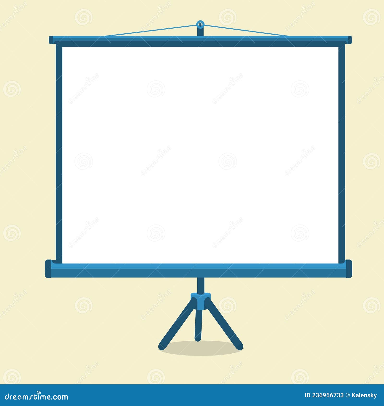 Projected Screen Illustration. Cartoon Vector | CartoonDealer.com ...