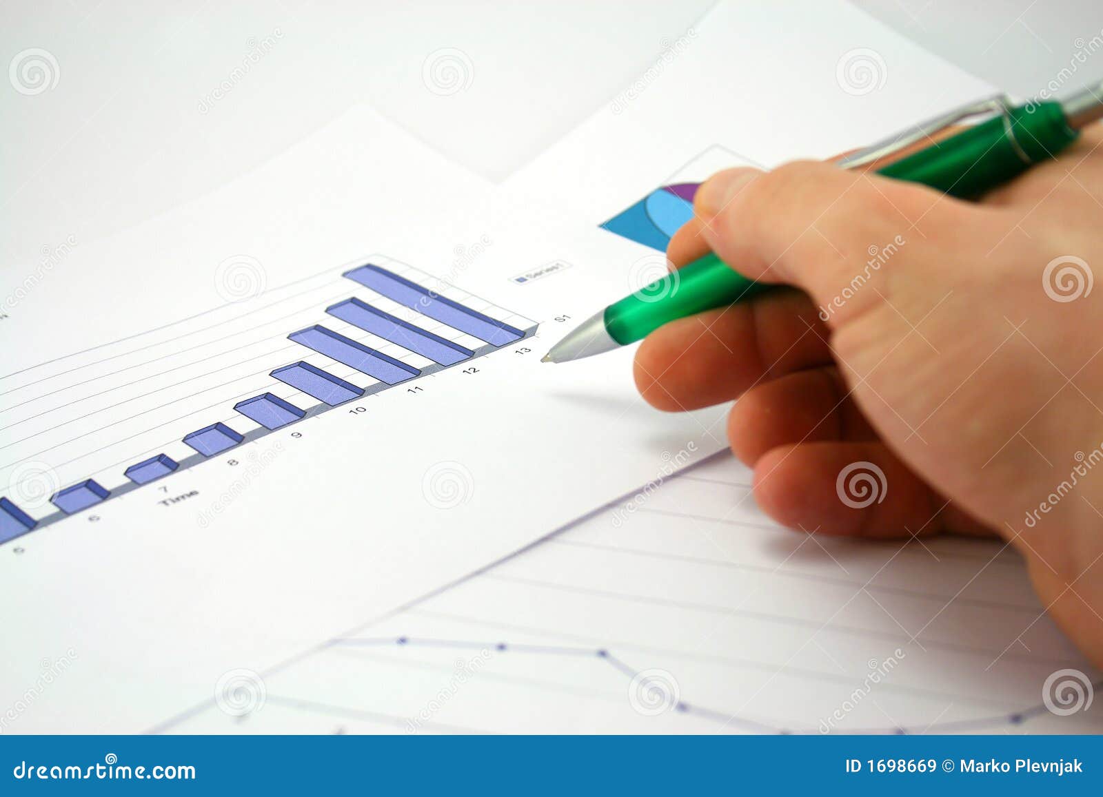 Projection chart stock image. Image of work, hand, projection - 1698669