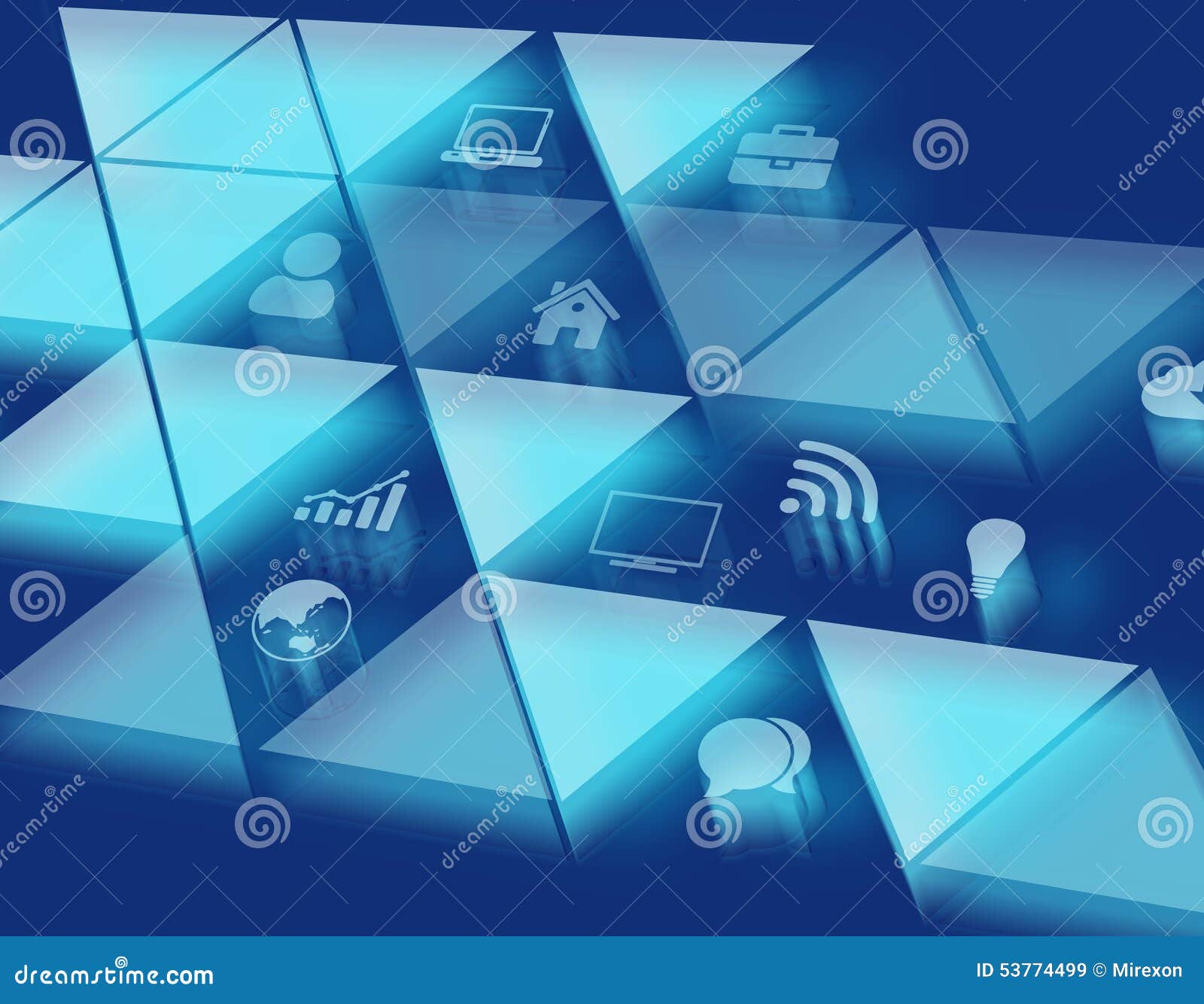 Projection Icons in Each Other. Stock Illustration - Illustration of ...