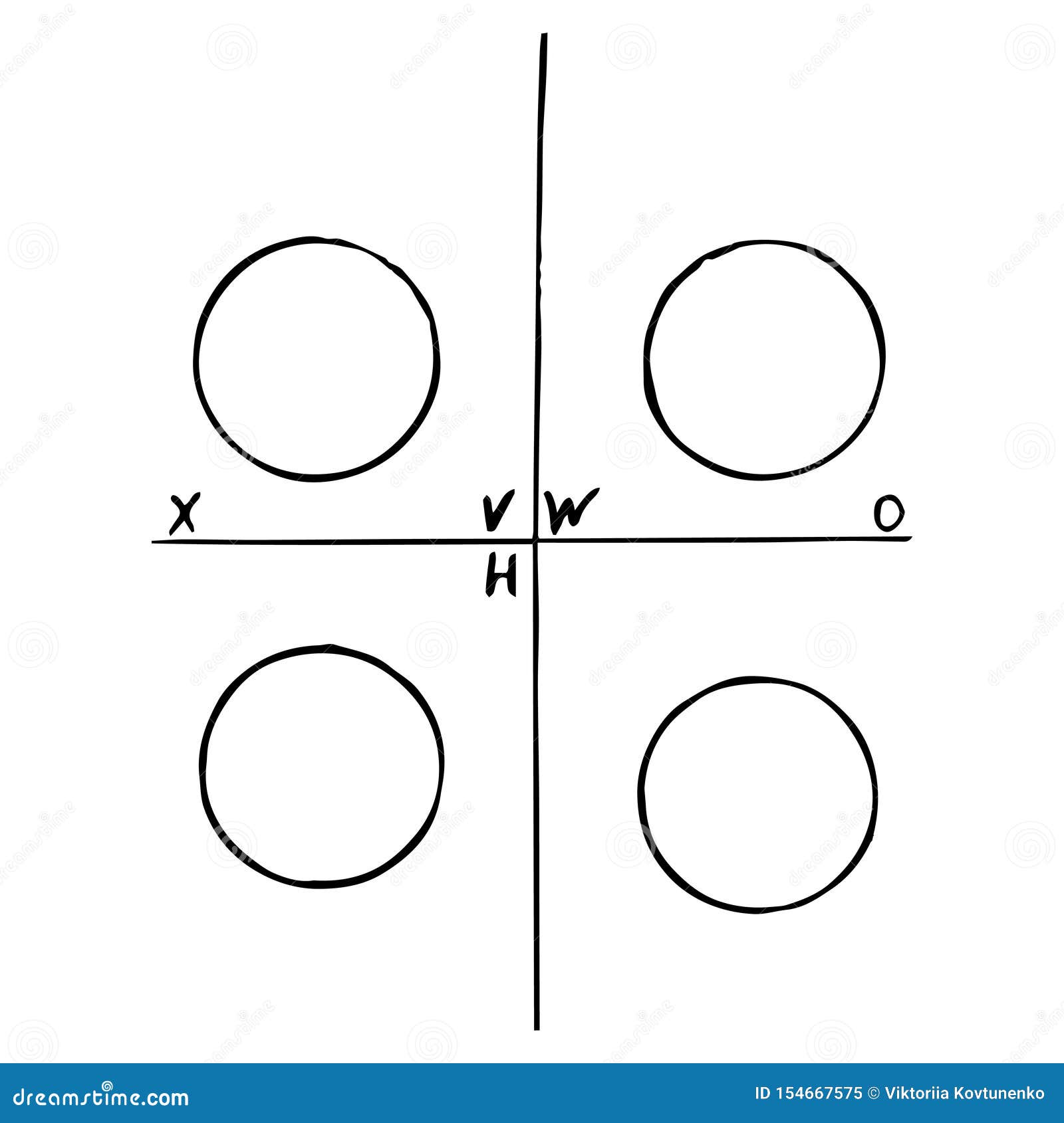 Projection of Sphere. Hand Drawing. Black Outline on White Background ...