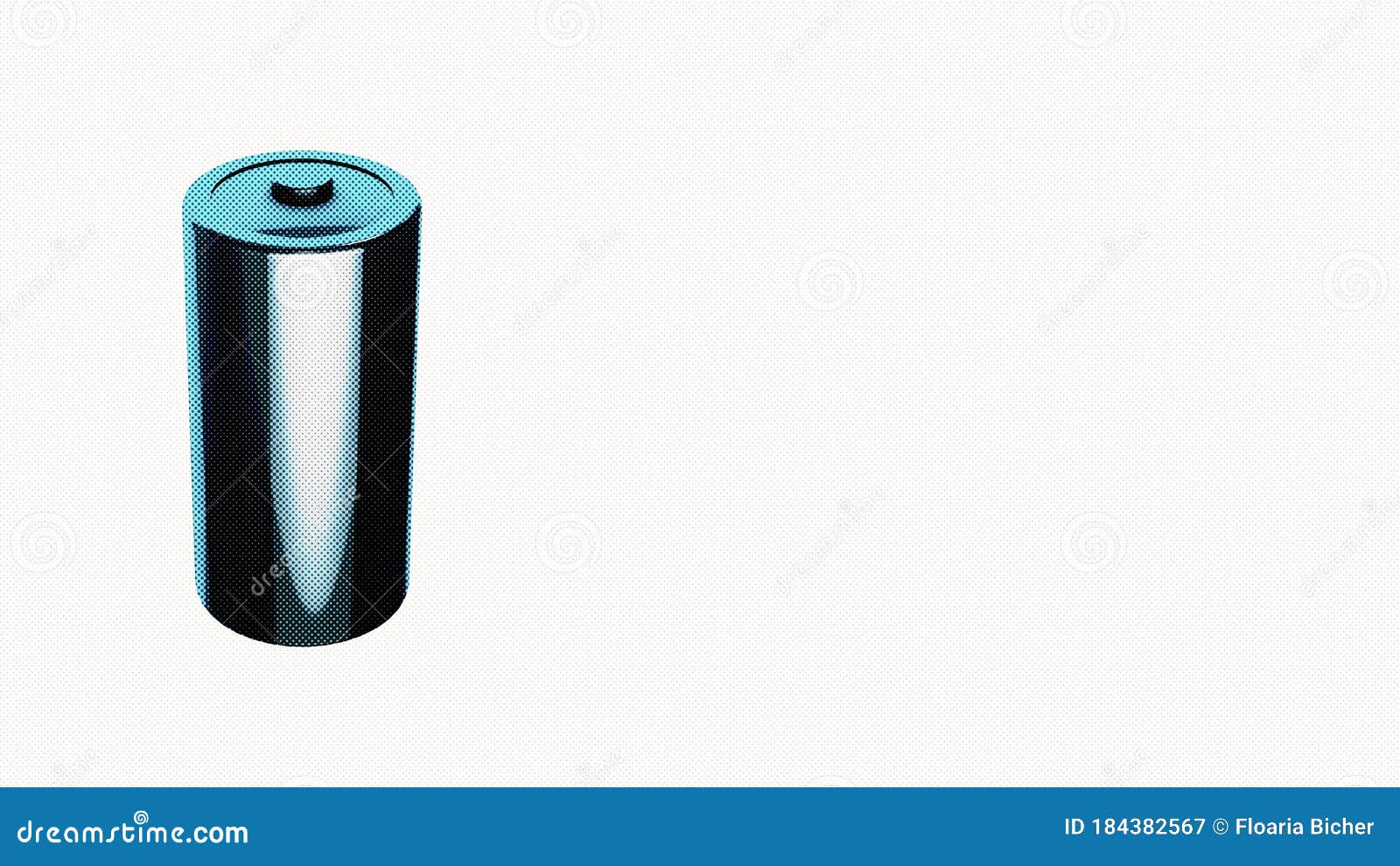 Projection of a Power Cell on a Textured Background. Electronic Concept ...