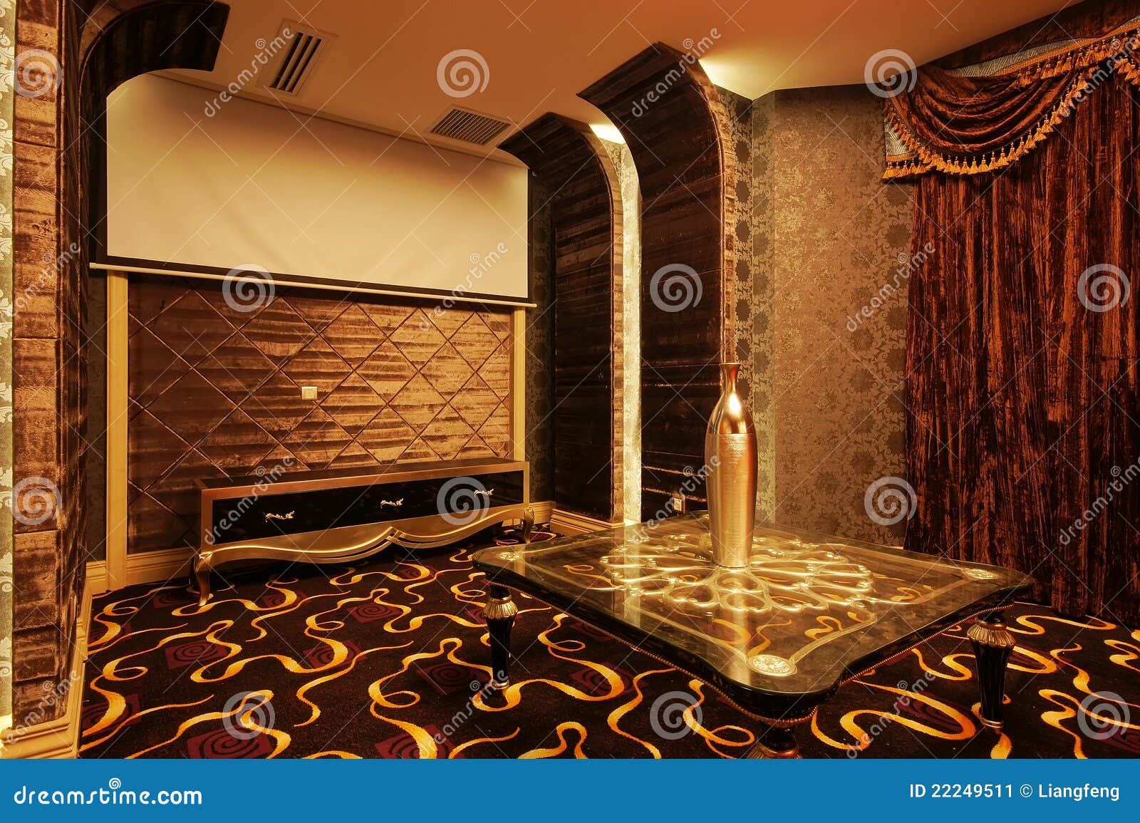 The projection room stock image. Image of interior, expensive - 22249511