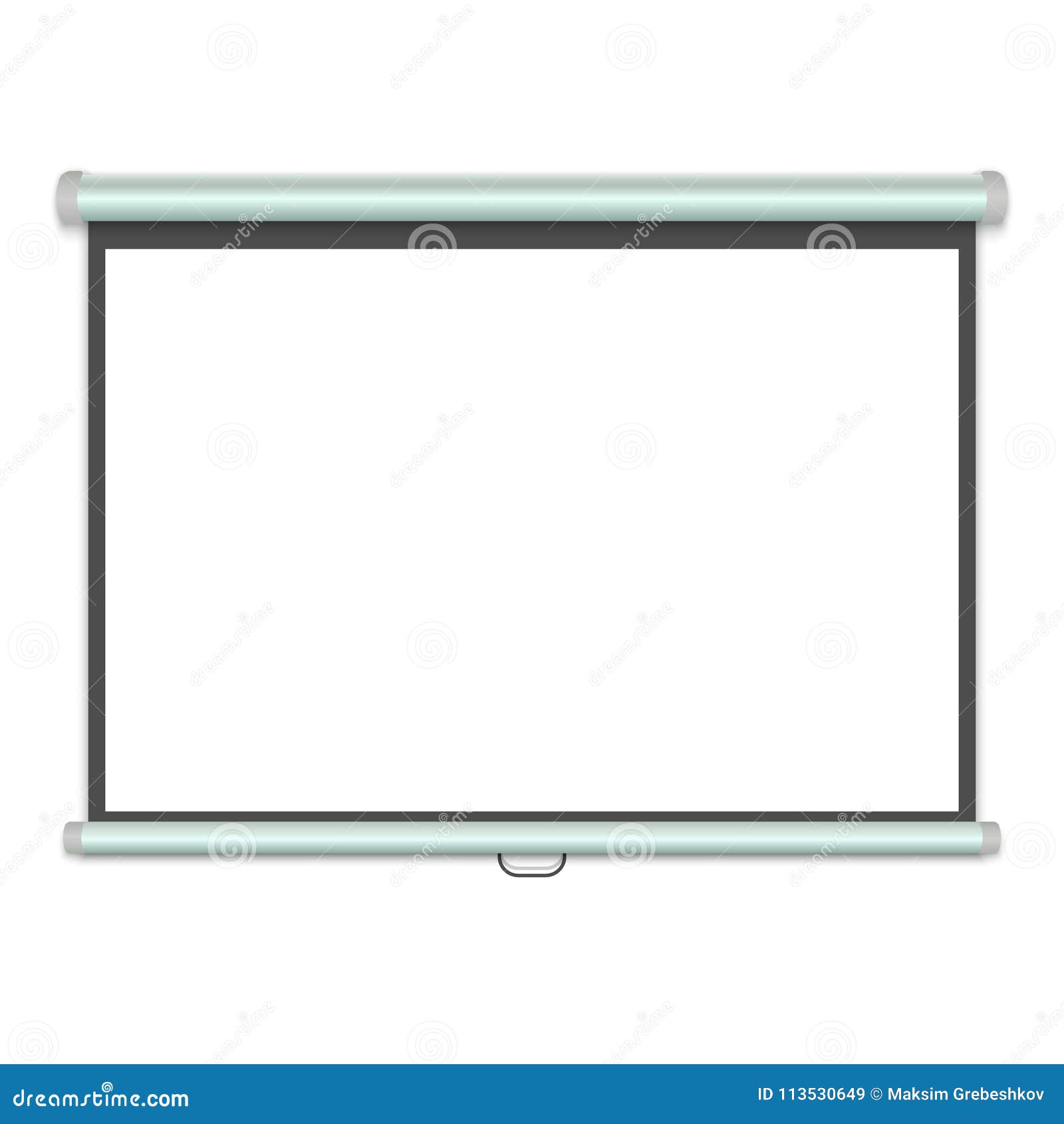 Projection screen stock vector. Illustration of network - 113530649