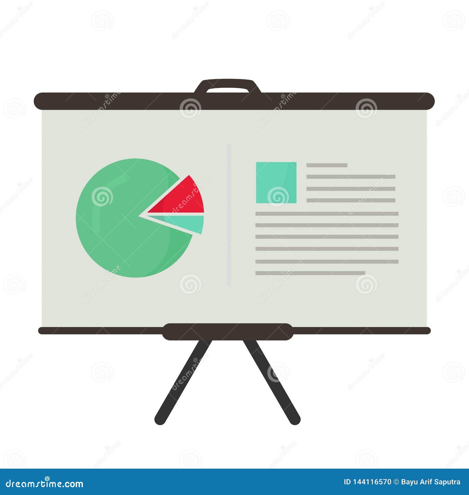 Projection Screen Flat Icon Stock Illustration - Illustration of ...