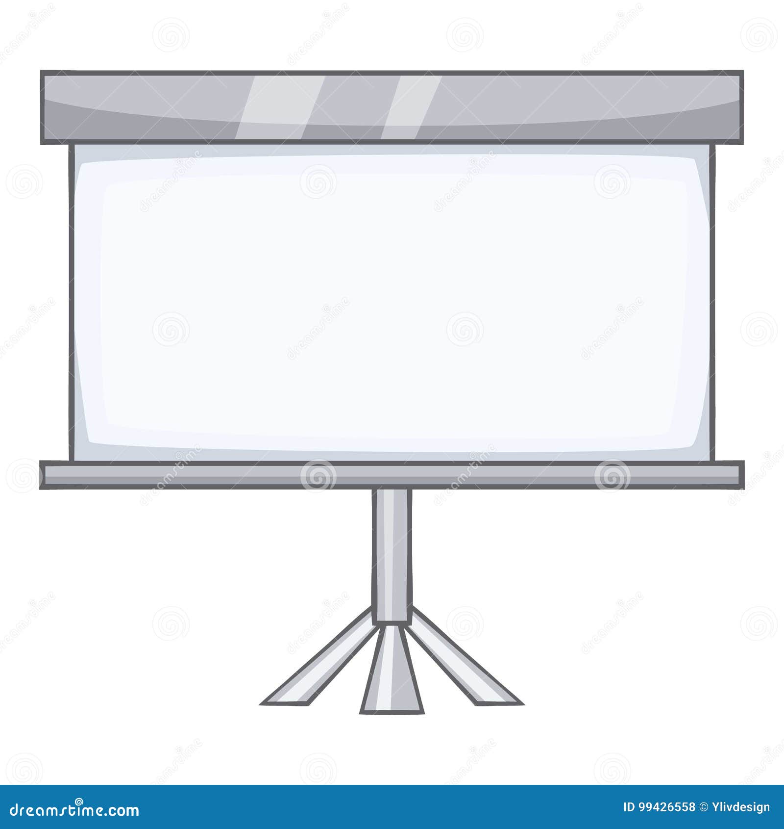 Projection Screen Icon, Cartoon Style Stock Vector - Illustration of ...