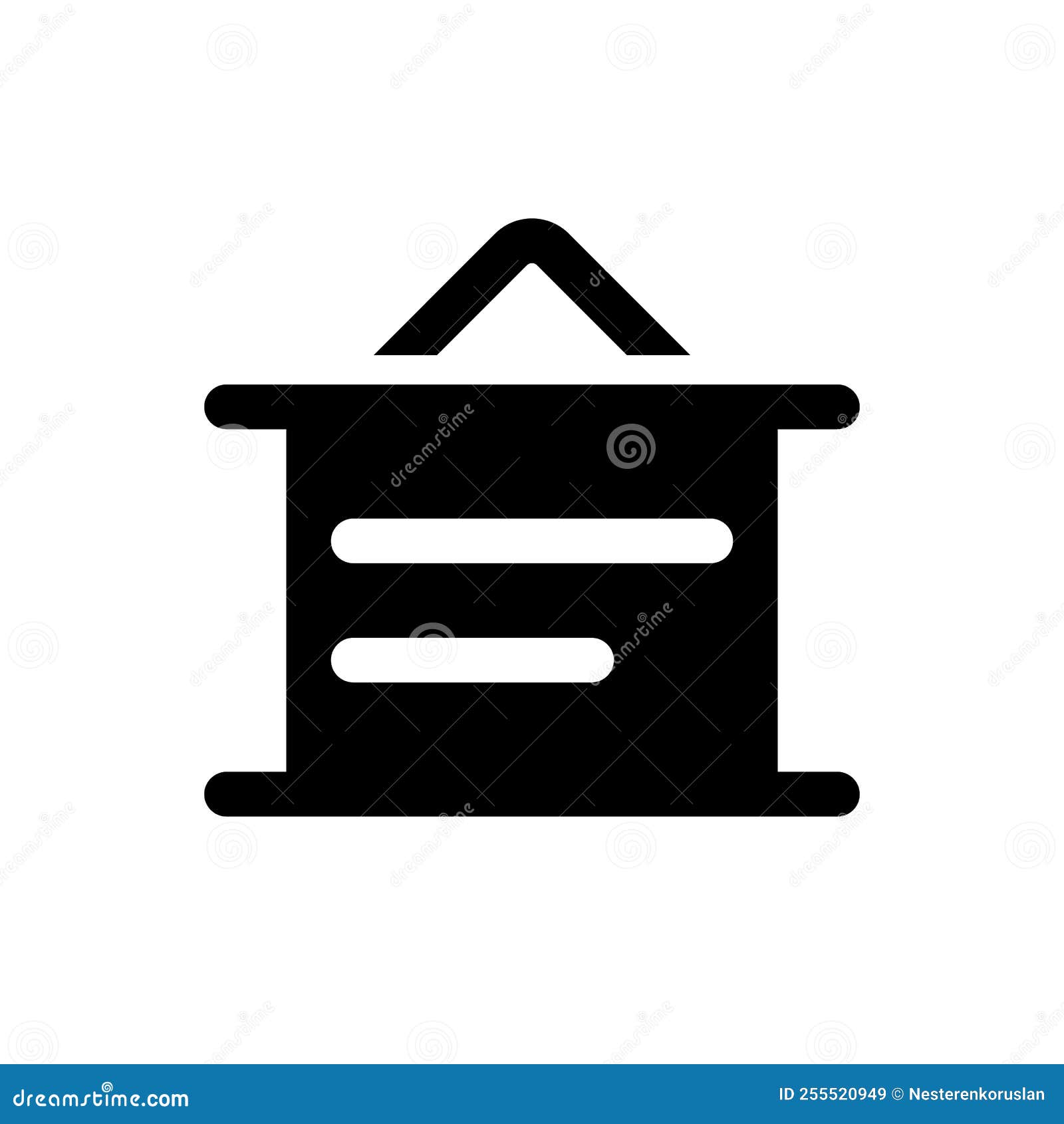 Projection Screen for Presentation Black Glyph Ui Icon Stock Vector ...