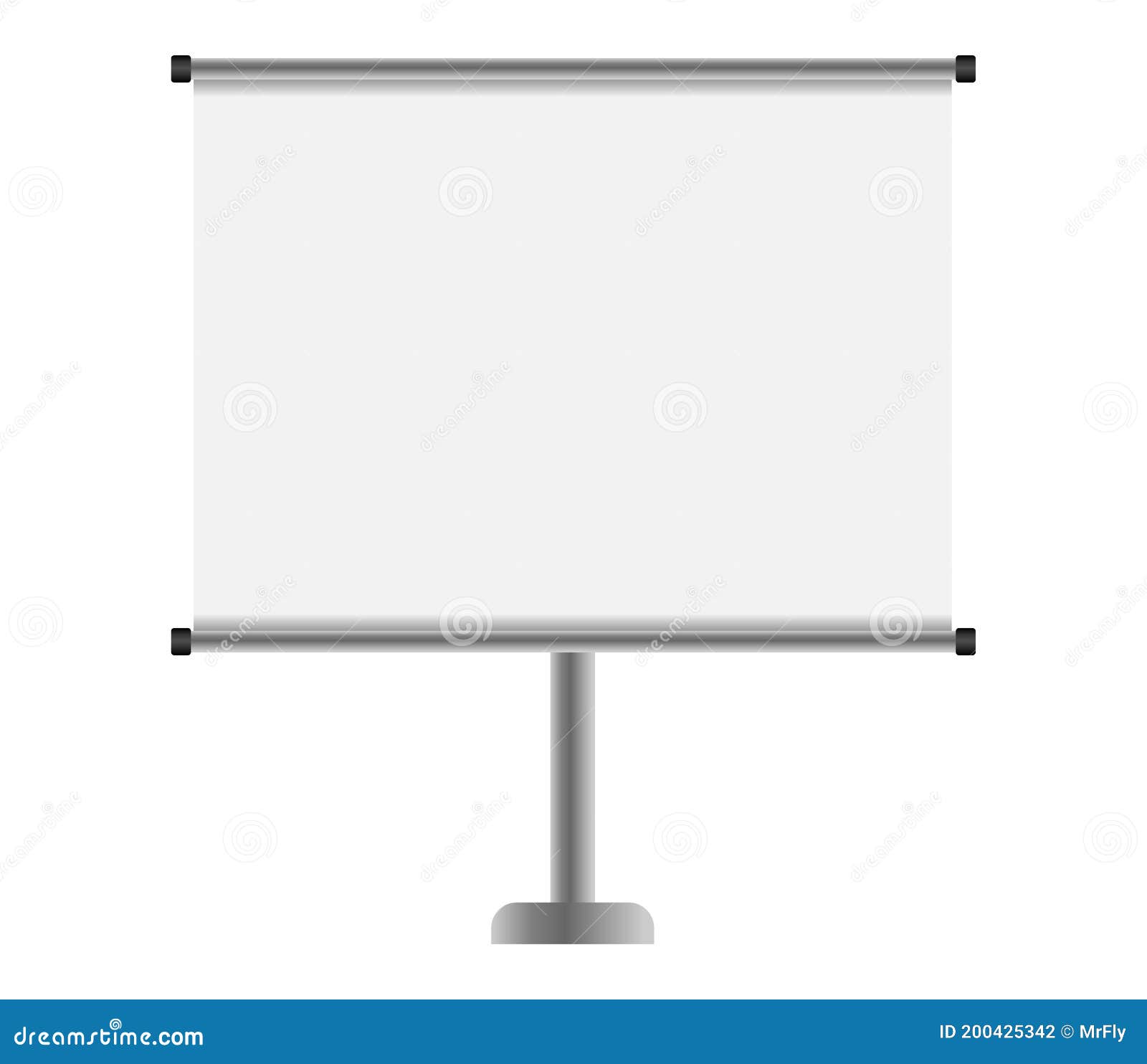 Projection Screen Standing, Vector Illustration Stock Vector ...