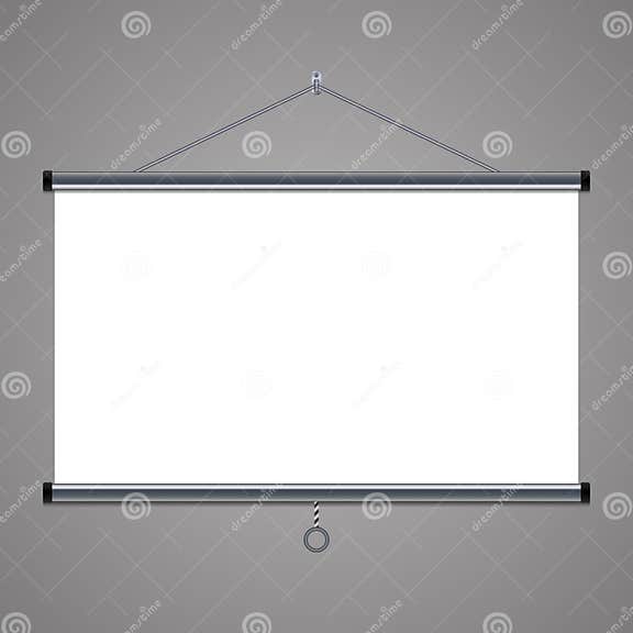 Projection Screen To Showcase Your Projects, 16x9 Aspect Ratio Stock ...