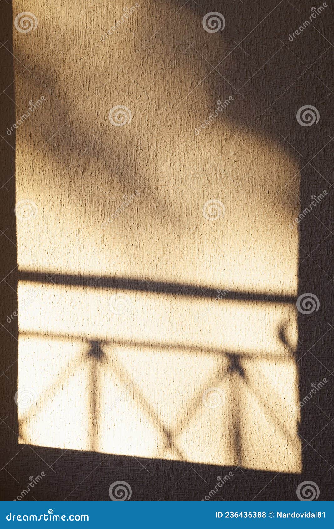 Projection of Shadow from a Window Stock Photo - Image of railing ...