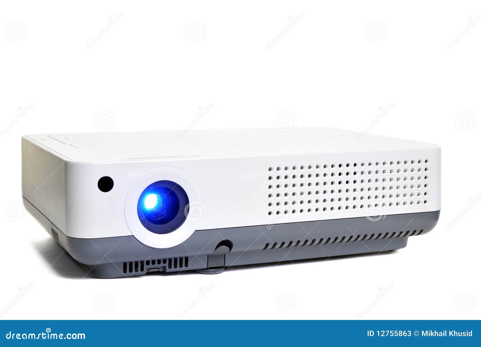 Projector stock image. Image of projection, white, front - 12755863