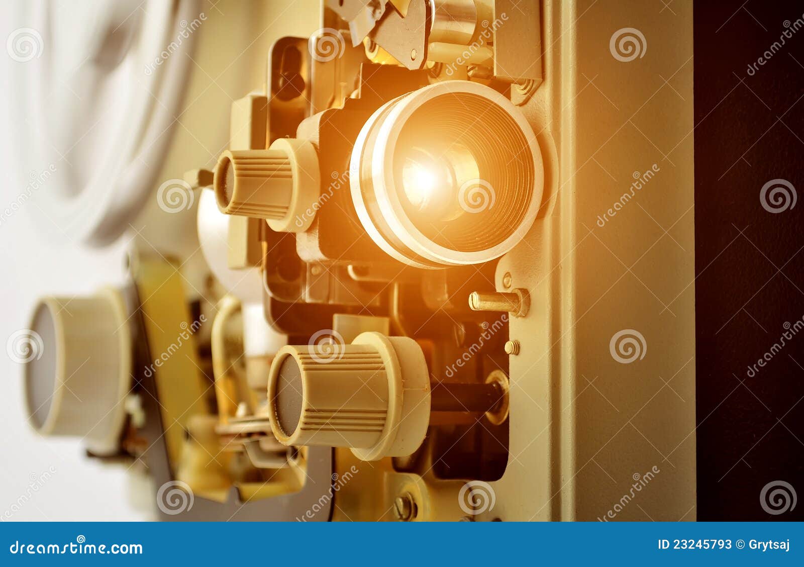 Projector stock image. Image of hand, moving, brown, history - 23245793