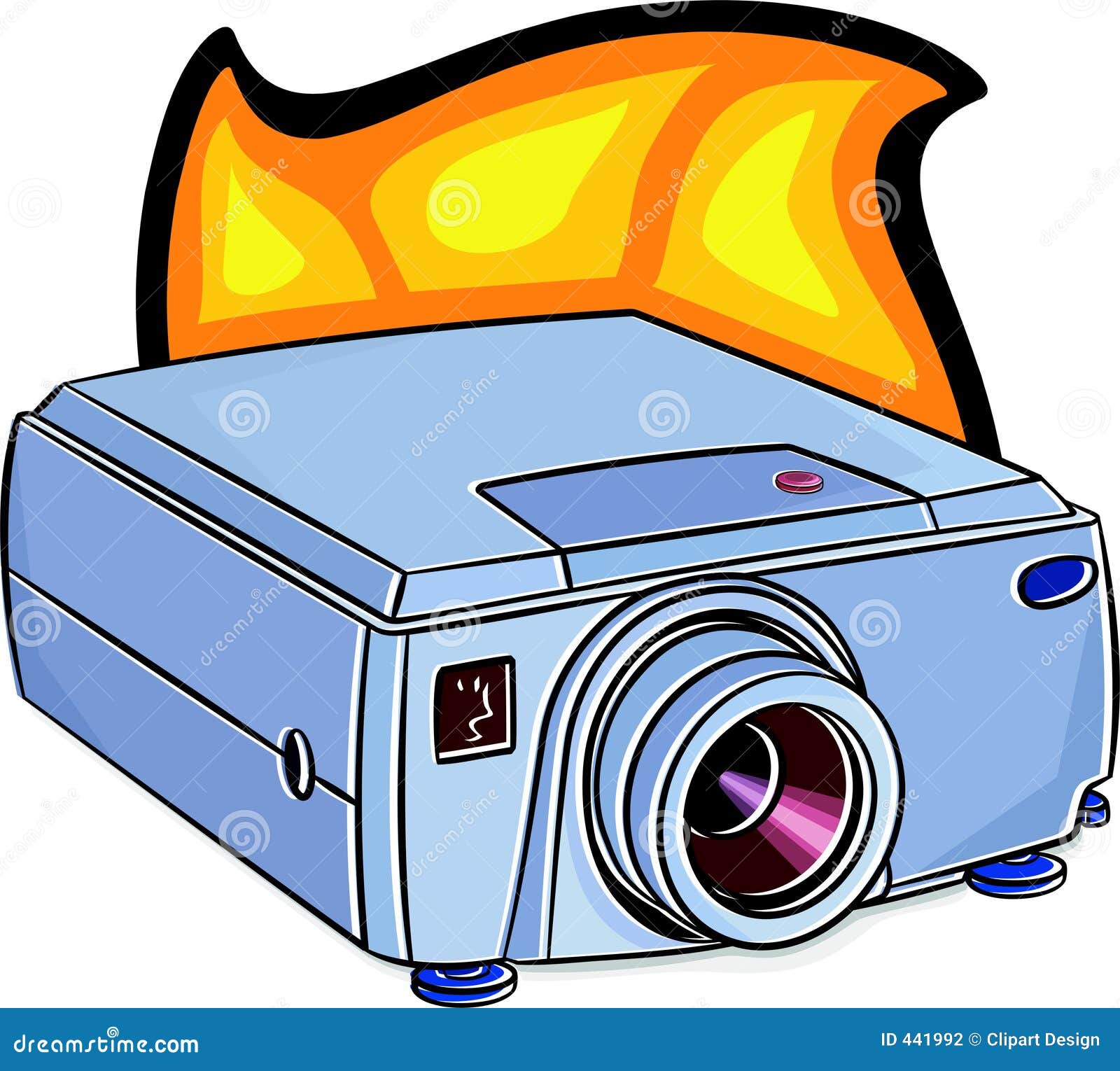 Projector stock illustration. Illustration of development - 441992