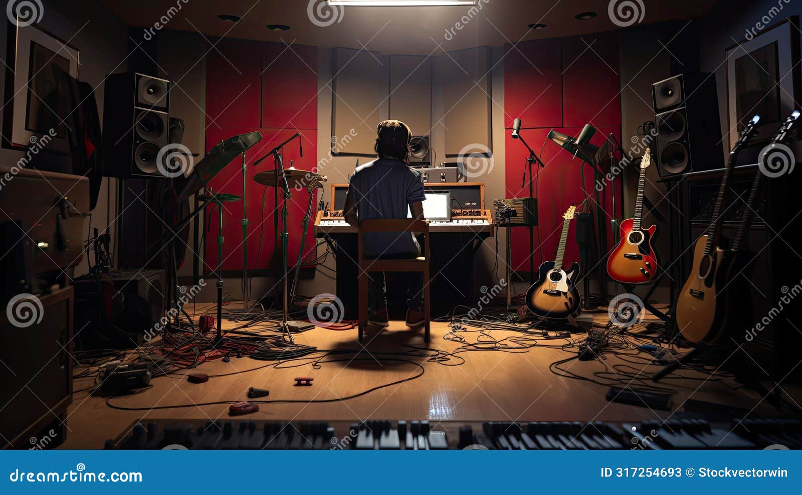 Projector Audio Visual Equipment Stock Illustration - Illustration of ...