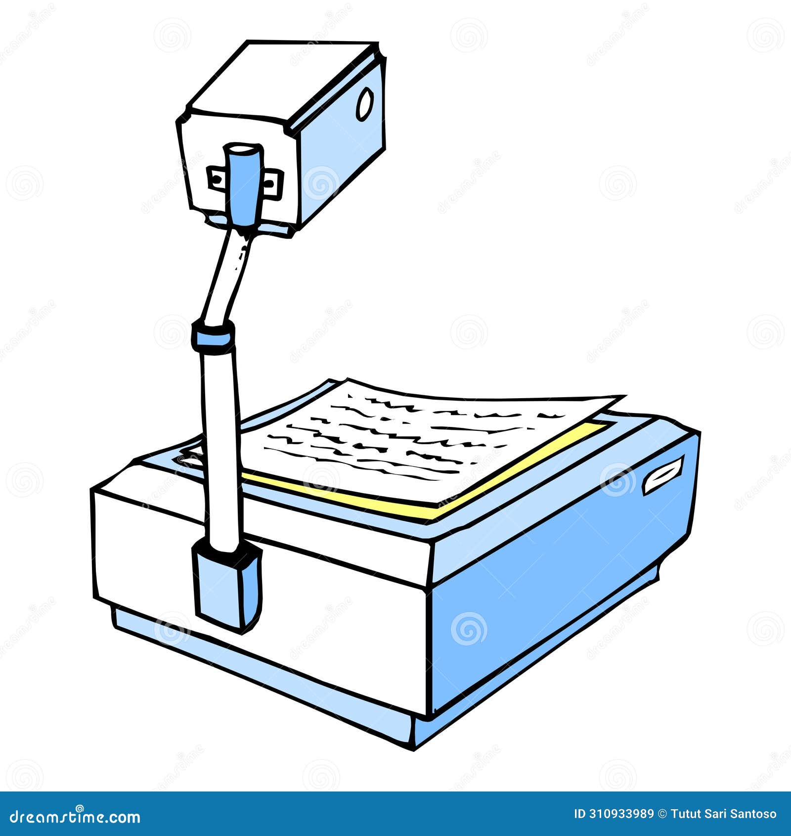 Projector stock vector. Illustration of flat, clipart - 310933989