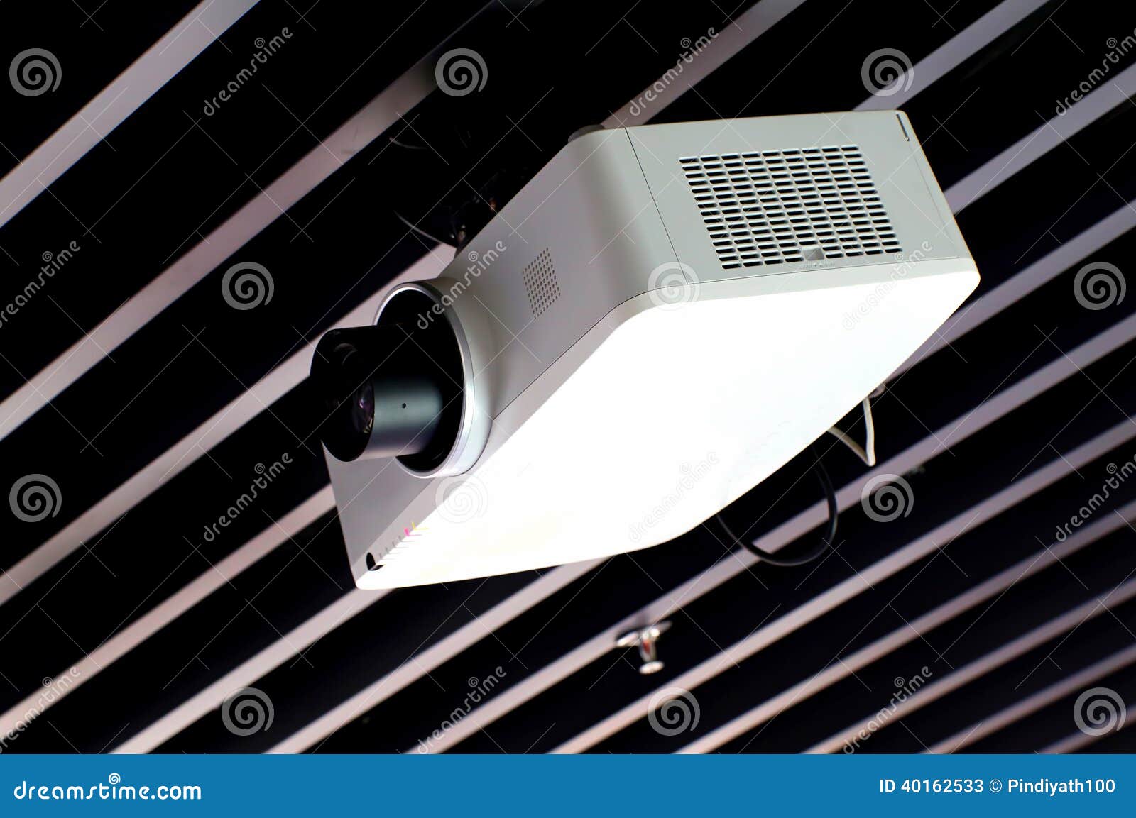 Projector on ceiling stock image. Image of ceiling, equipment - 40162533