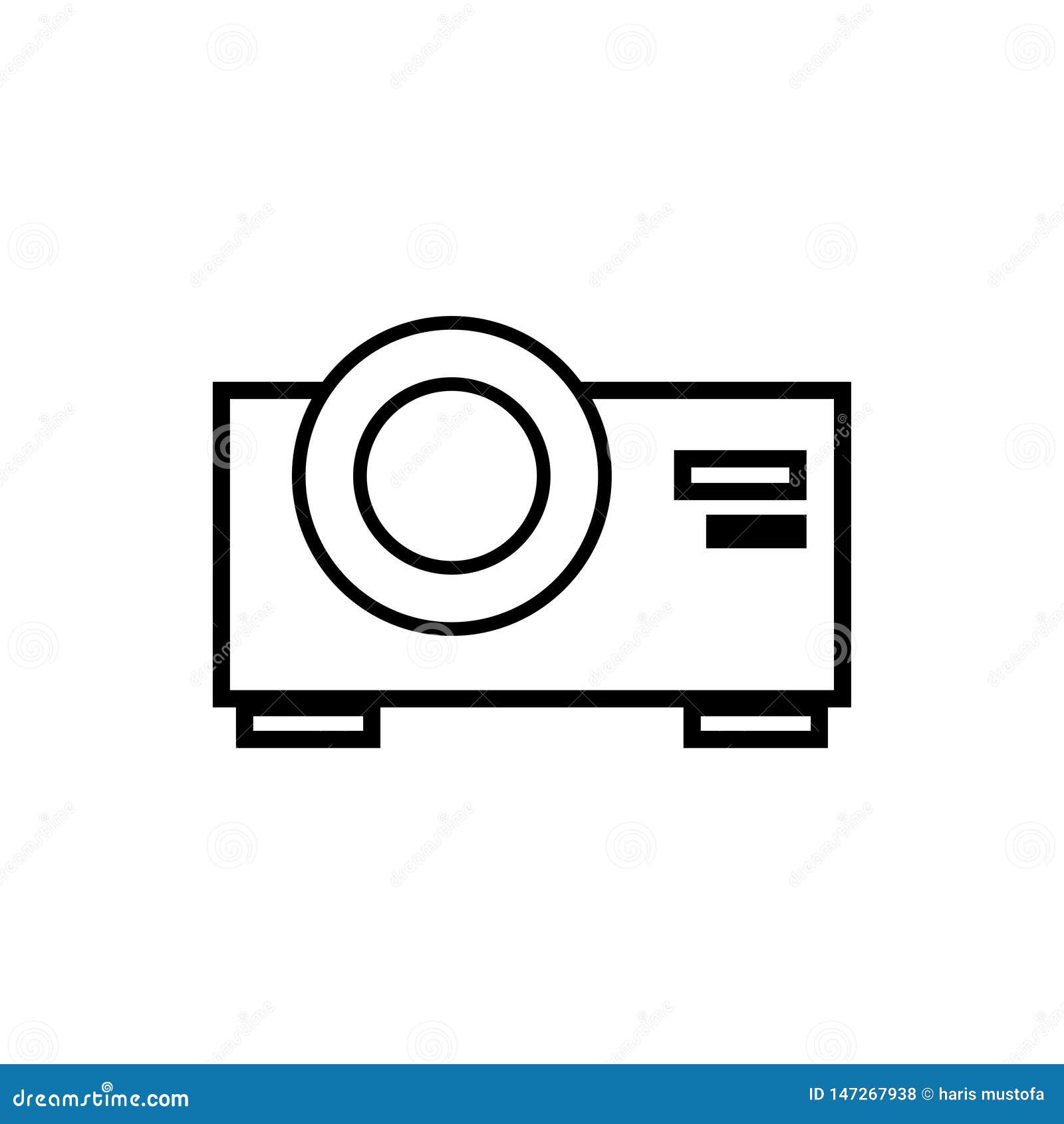 Projector Cinema Graphic Design Template Vector Stock Vector ...