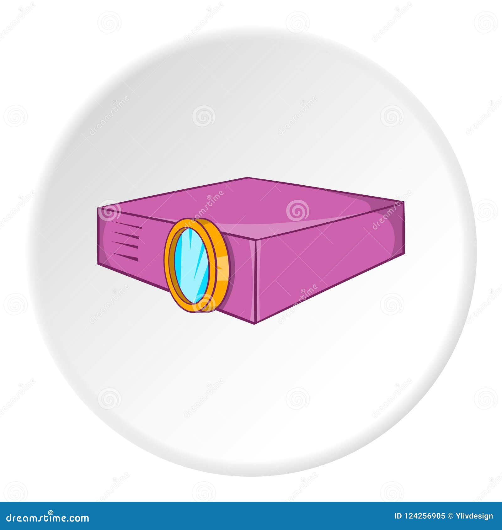Projector Icon, Cartoon Style Stock Illustration - Illustration of ...