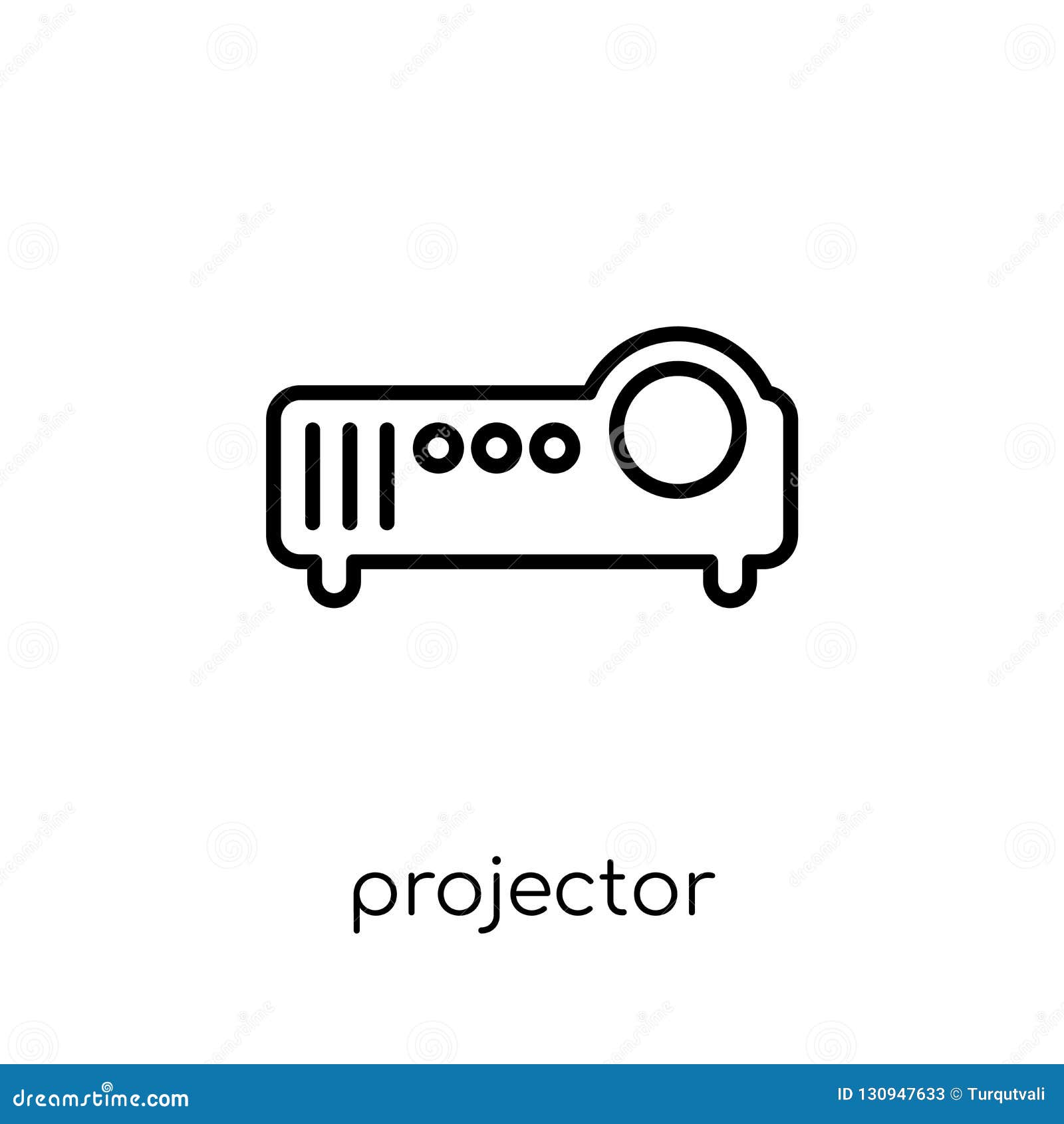 Projector Icon from Electronic Devices Collection. Stock Vector ...