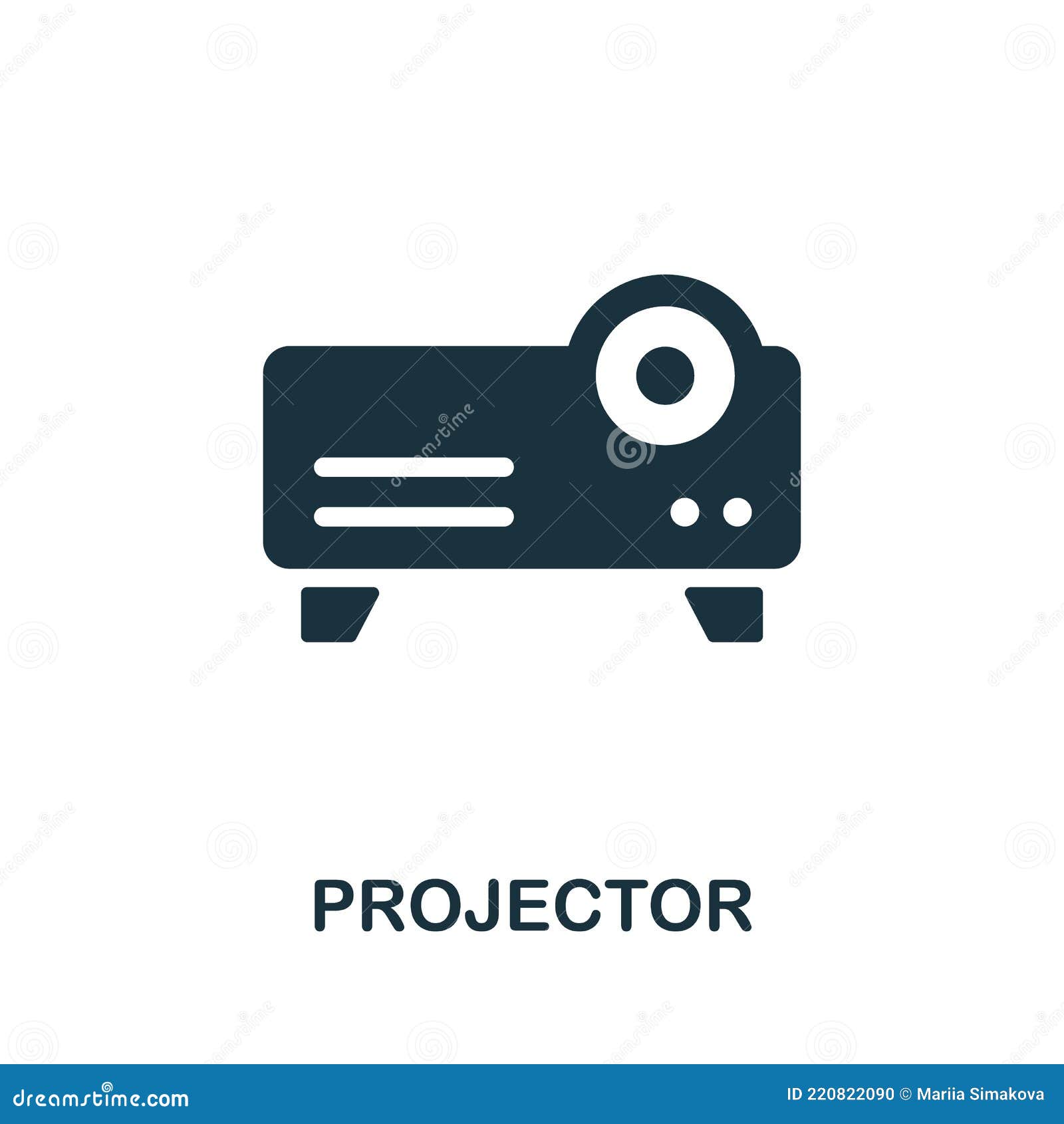 Projector Icon. Monochrome Simple Element from Presentation Collection ... Projector Icon. Monochrome Simple Element from Presentation Collection ...