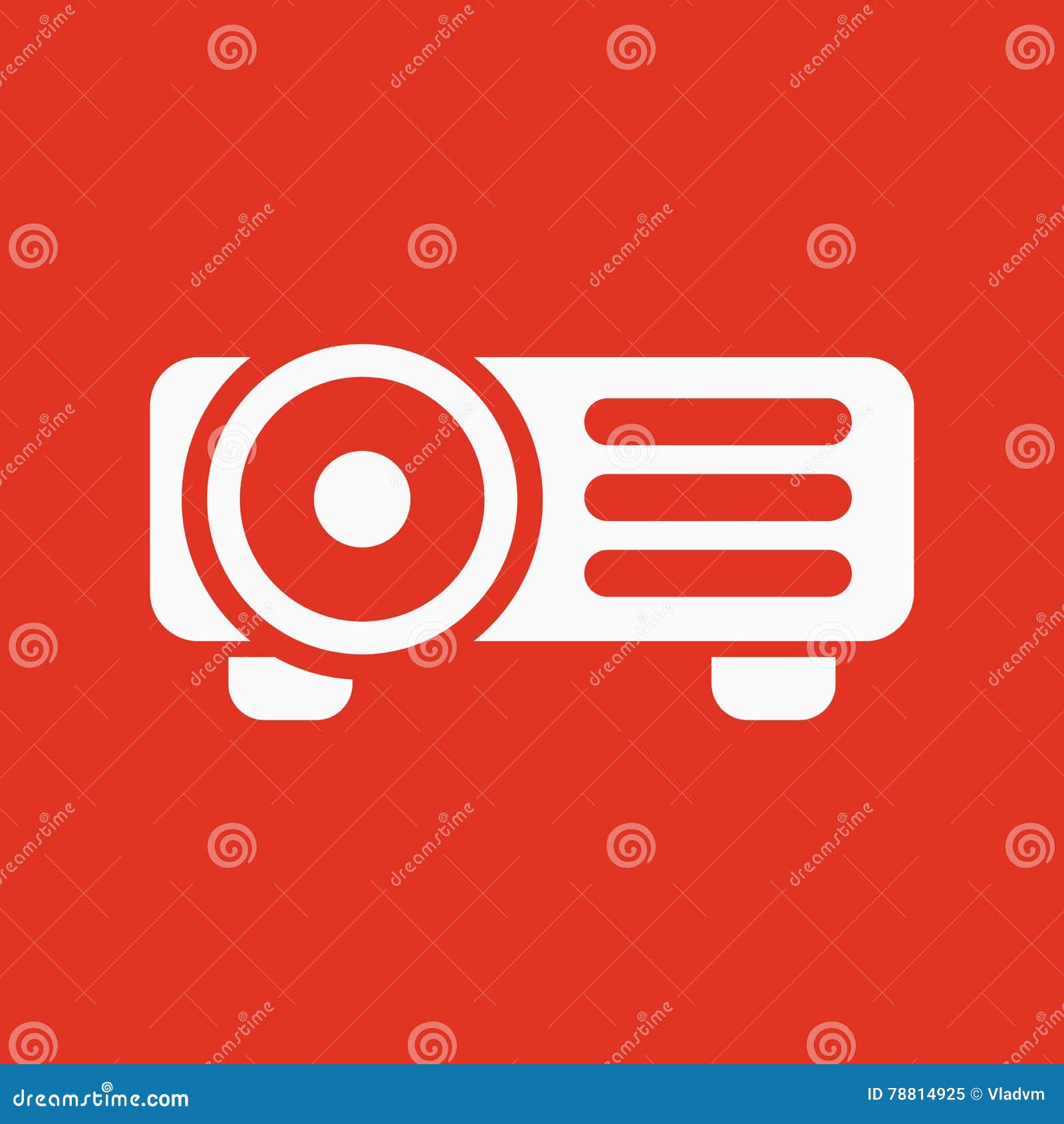 The Projector Icon. Presentation Symbol Stock Vector - Illustration of ...