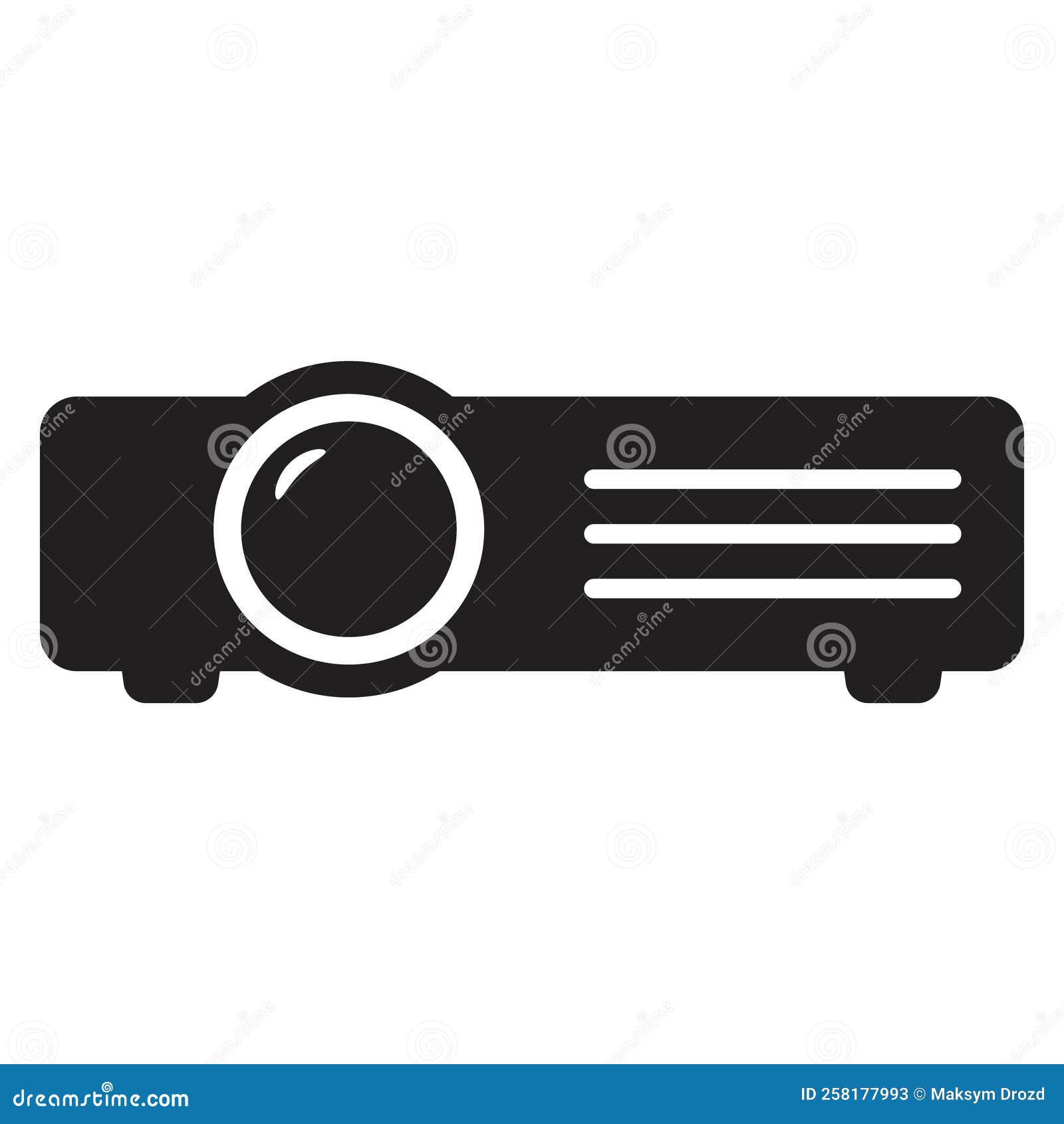 Projector Icon. Vector Design Illustration. Stock Vector - Illustration ...