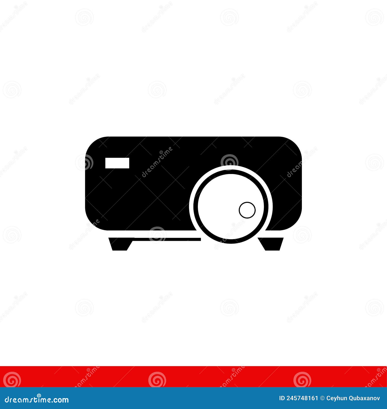 Projector Icon Vector EPS 10 Stock Vector - Illustration of tool ...