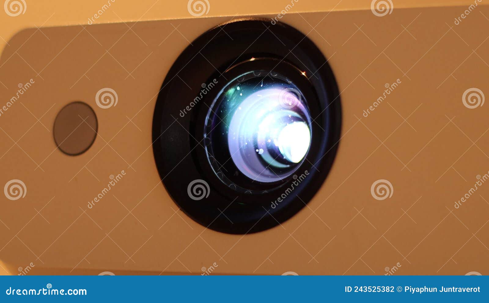 The Projector with Light for Presentation in a Dark Room Presentation ...