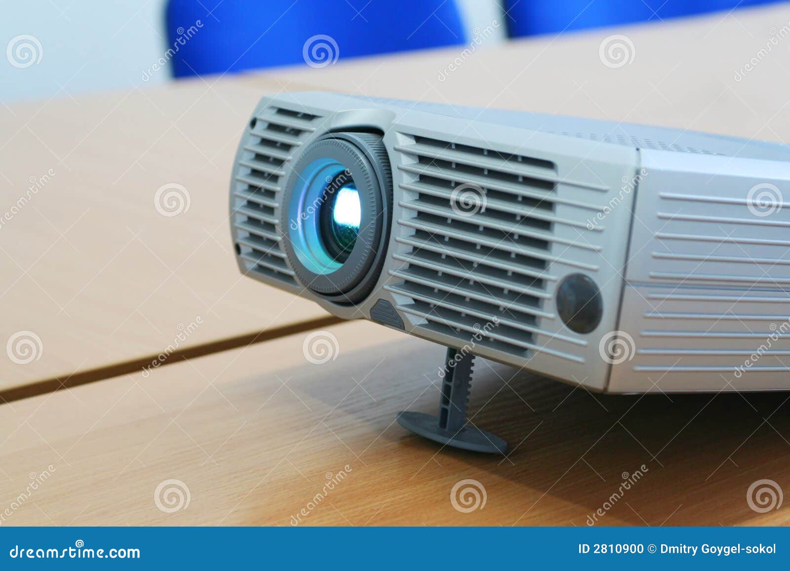 Projector at office table stock photo. Image of consultingroom - 2810900