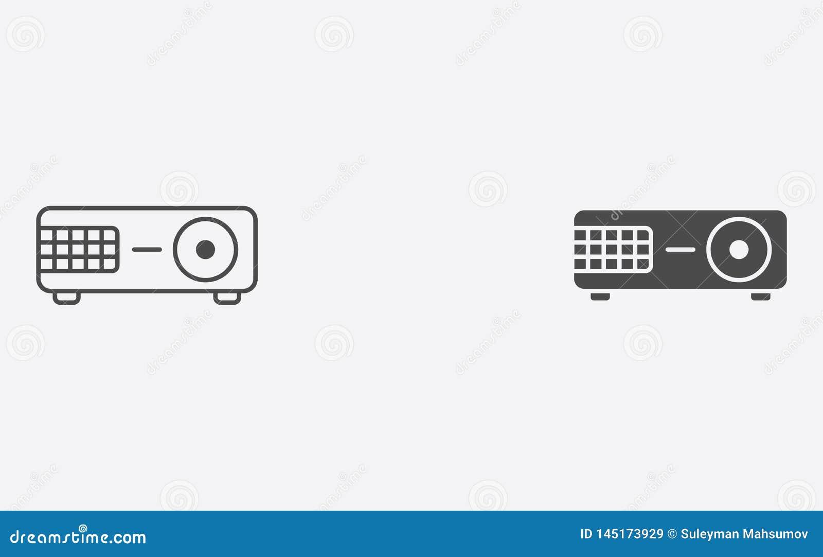Projector Outline and Filled Vector Icon Sign Symbol Stock Vector ... Projector Outline and Filled Vector Icon Sign Symbol Stock Vector ...