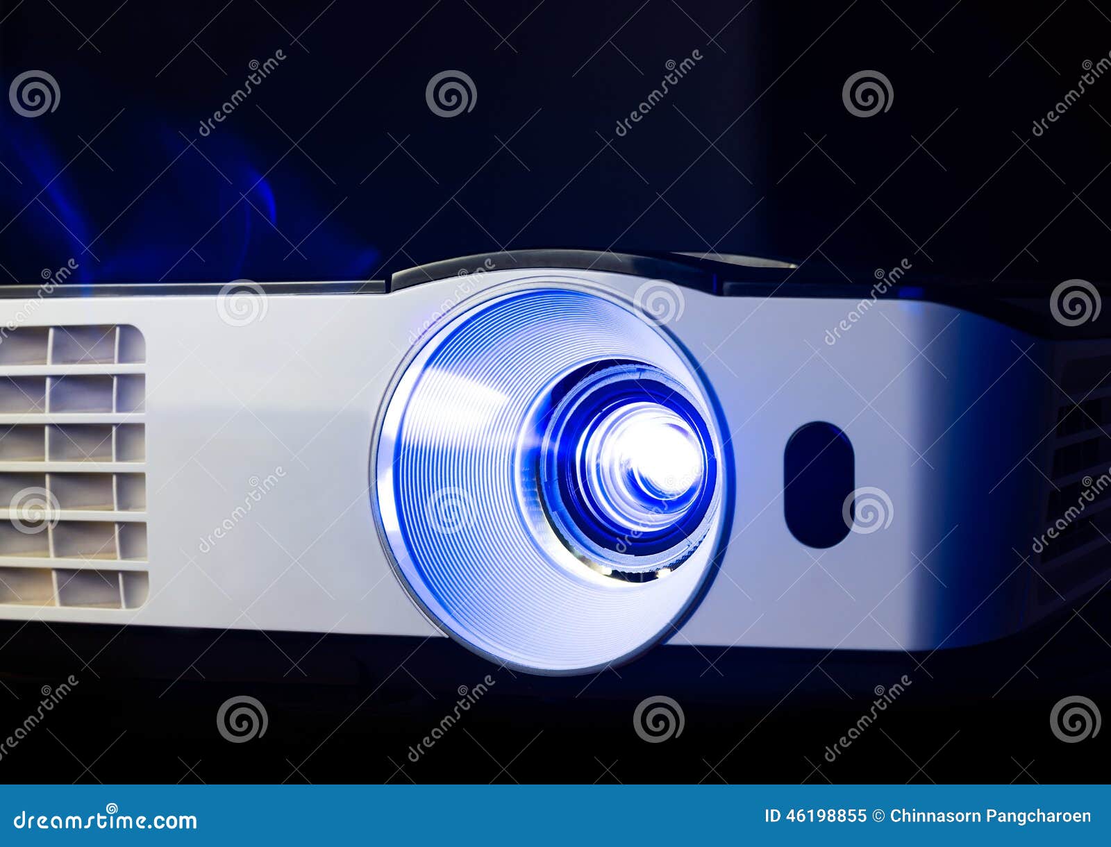 Projector for presentation stock image. Image of visual - 46198855
