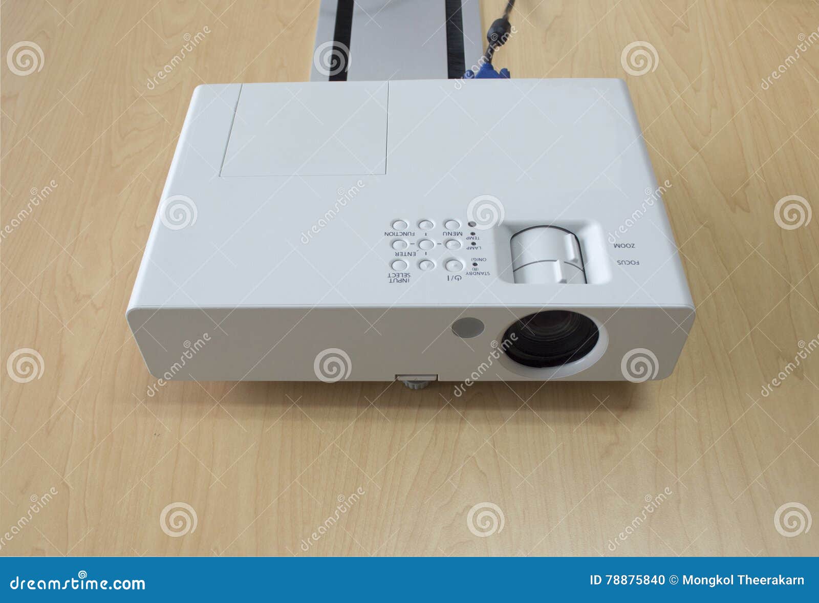 Projector Presentation on Table in Meeting Room Stock Photo - Image of ...