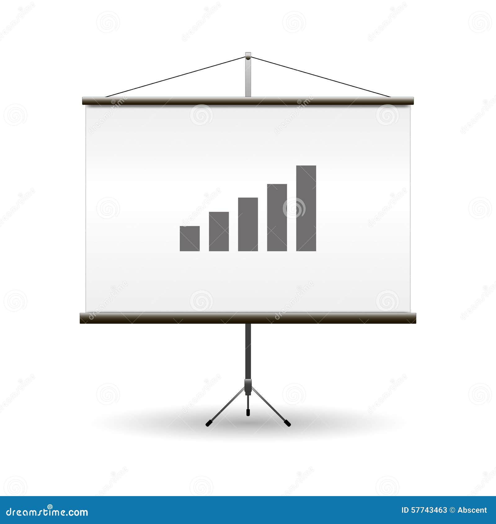 Projector screen black stock vector. Illustration of cinema - 57743463