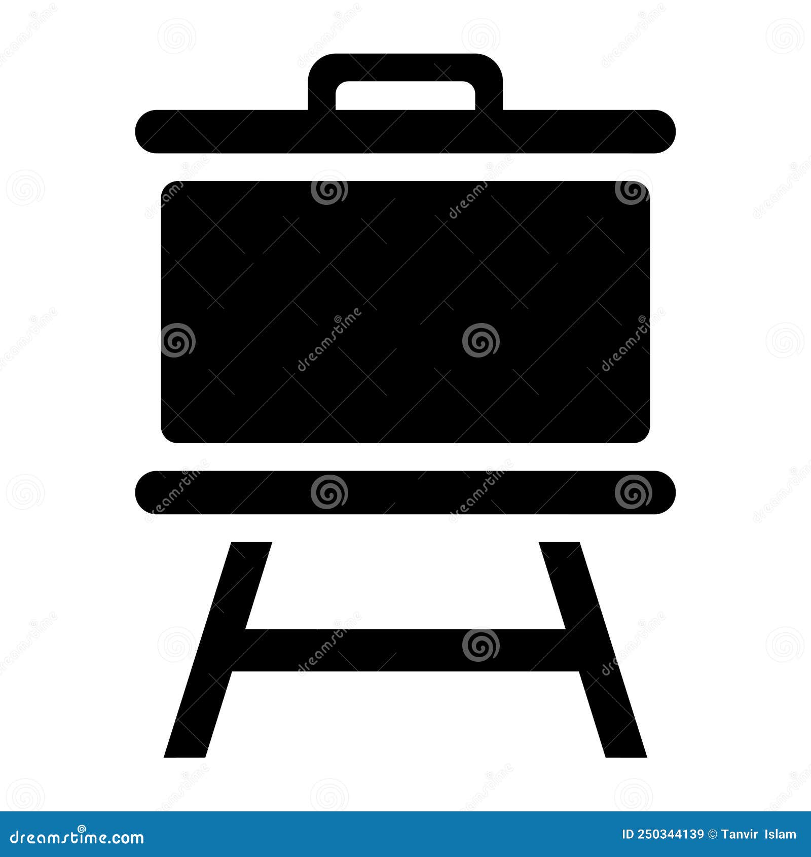 Projector Screen Icon stock illustration. Illustration of icon - 250344139
