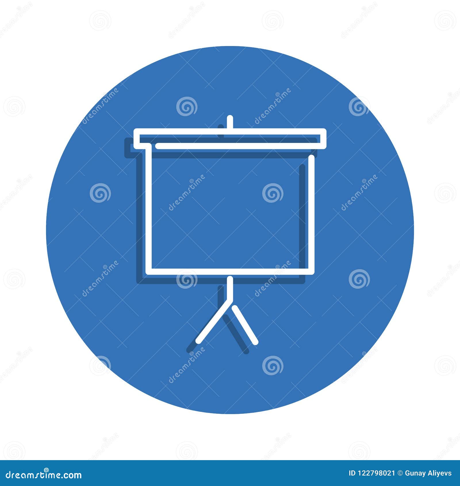 Projector Screen Icon. Element Of Education For Mobile Concept And Web ...