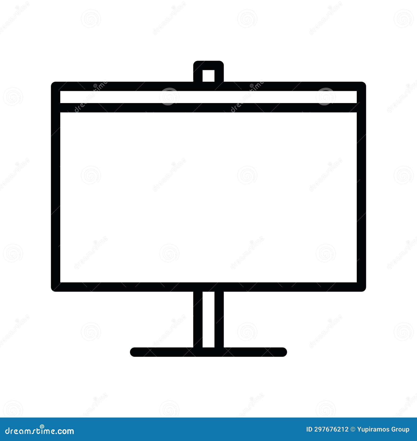 Projector screen icon stock vector. Illustration of office - 297676212