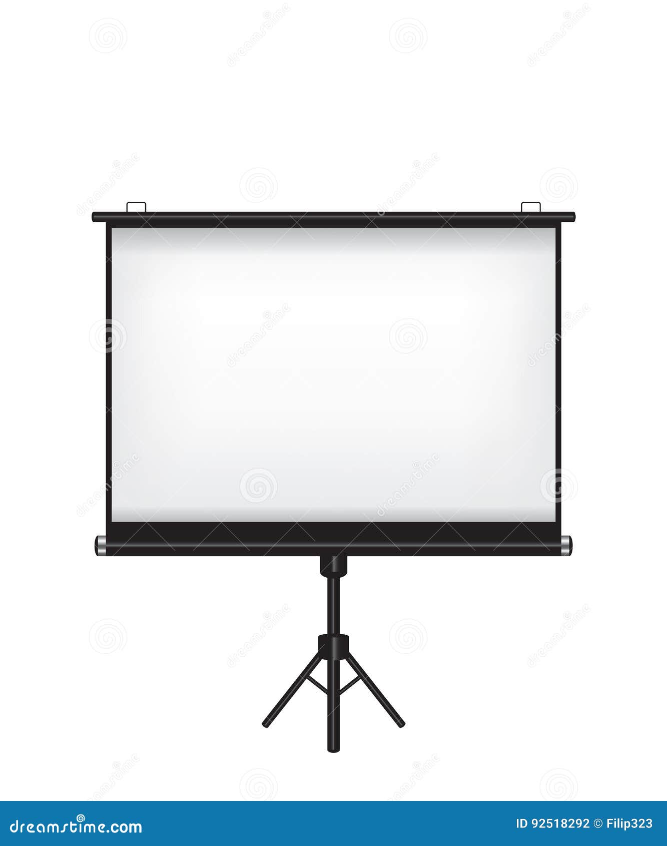 3D Projector Screen On Brick Wall, Illustration | CartoonDealer.com ...