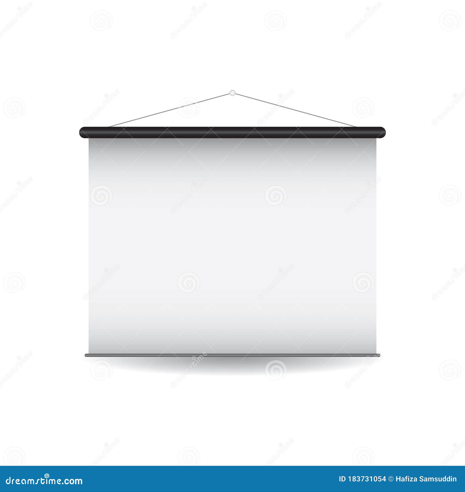 Projector Screen. Vector Illustration Decorative Background Design ...