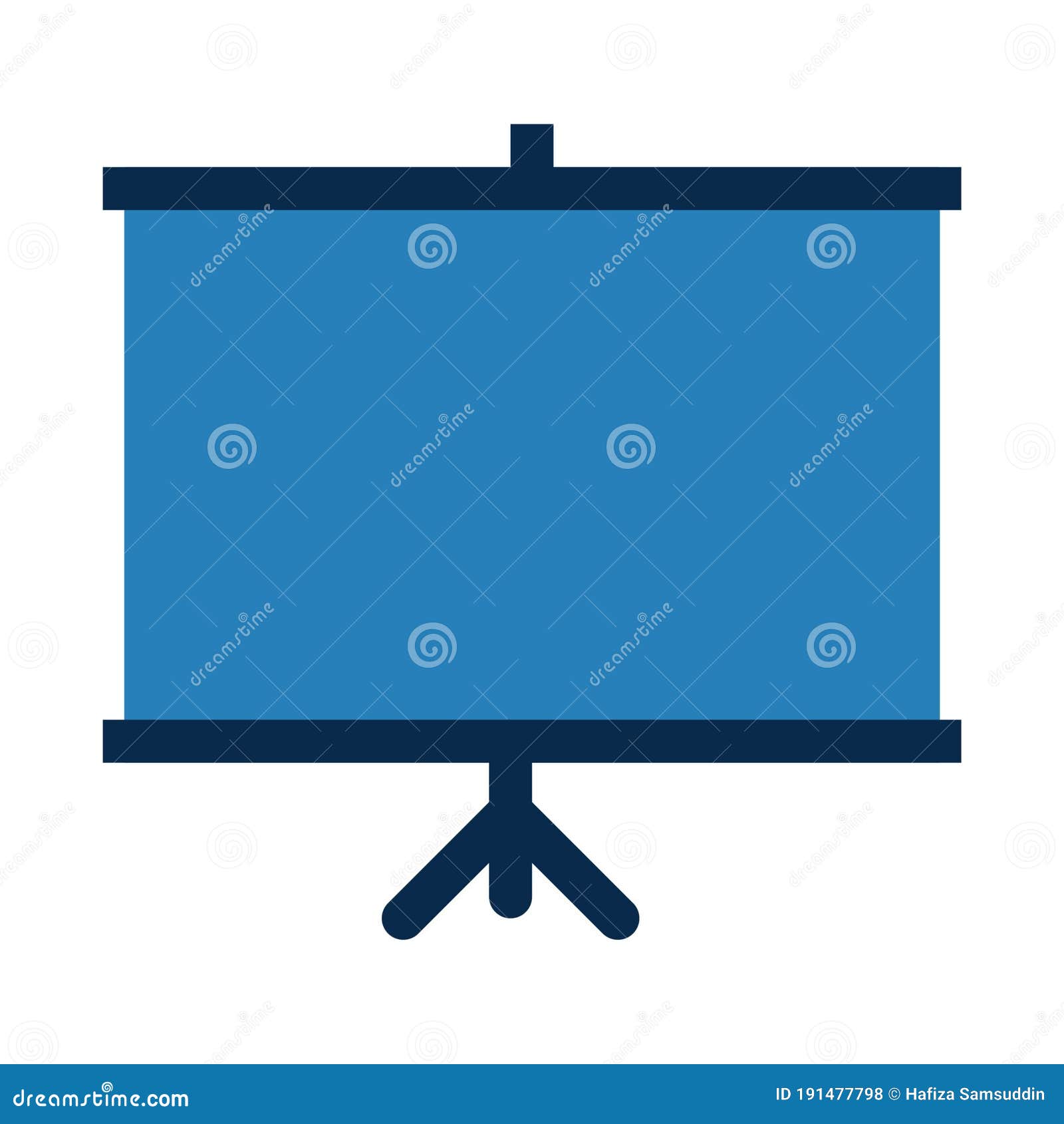 Projector Screen. Vector Illustration Decorative Design Stock Vector ...