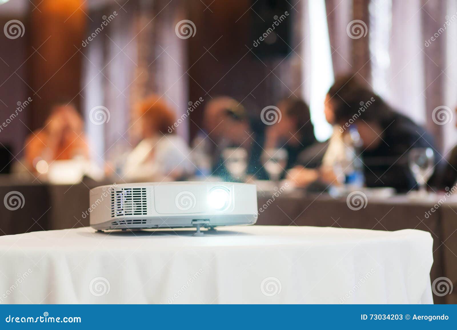 Projector in seminar room stock image. Image of education - 73034203
