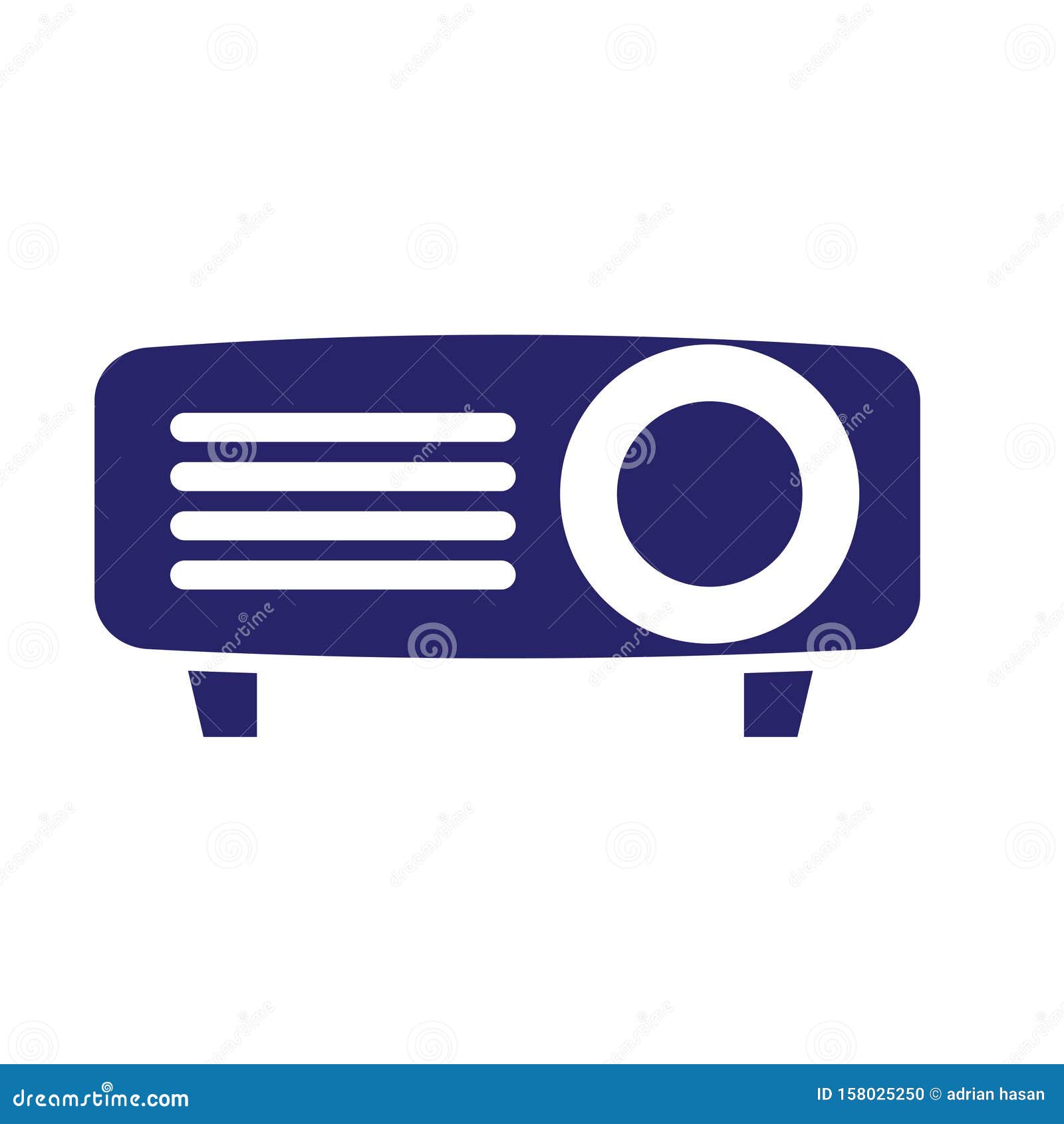 Projector Simpel Logo Icon Vector Ilustration Stock Vector ...
