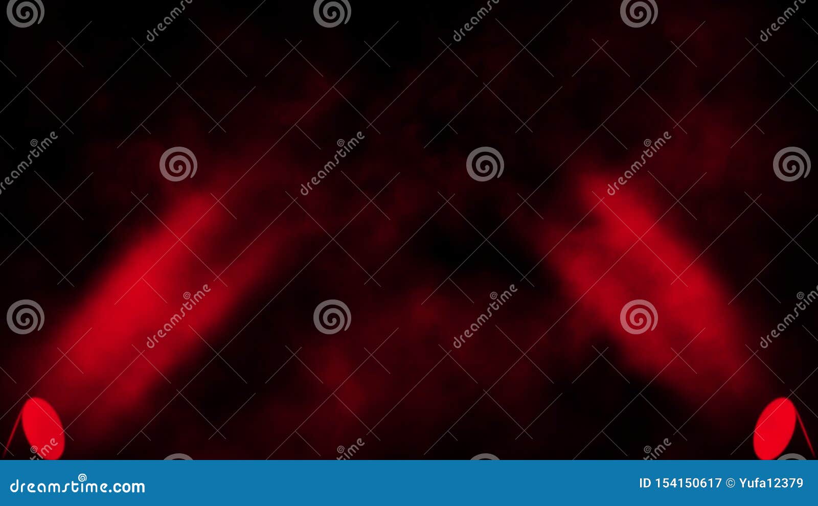 Projector Spotlight on the Floor . Beautiful Red Performance Stage ...