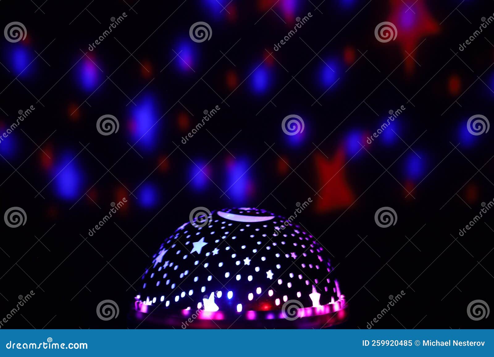 Projector Starry Sky and Projections on the Wall Stock Image - Image of ...