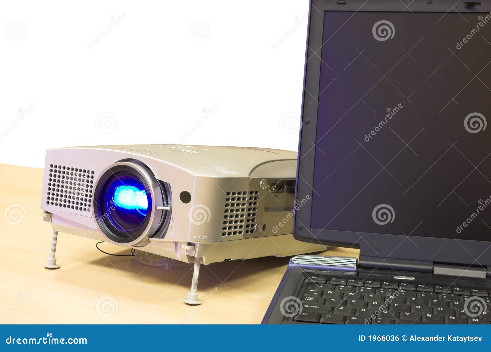 Projector on the table stock photo. Image of lesson, notebook - 1966036