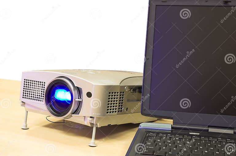 Projector on the table stock photo. Image of lesson, notebook - 1966036